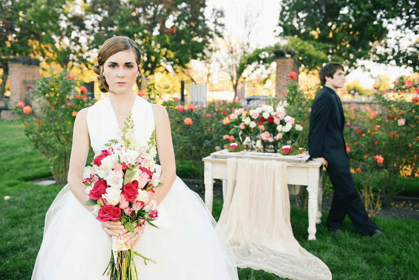 Rose Garden Inspiration Shoot by Blue Daphne | PreOwned Wedding Dresses