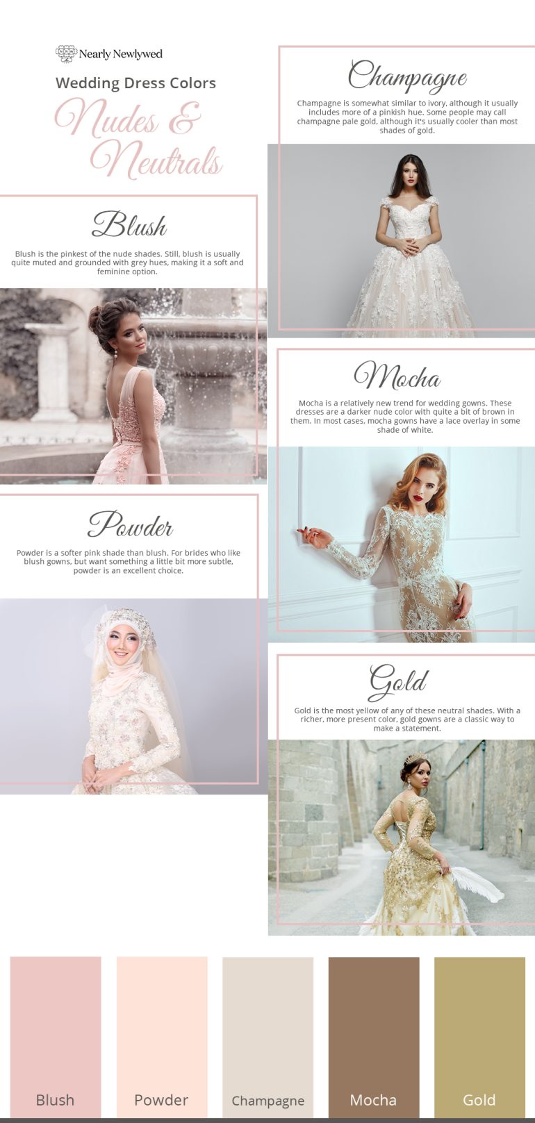 Nudes & Neutral Wedding Dress Colors (Pics + Inspo) | PreOwned Wedding ...