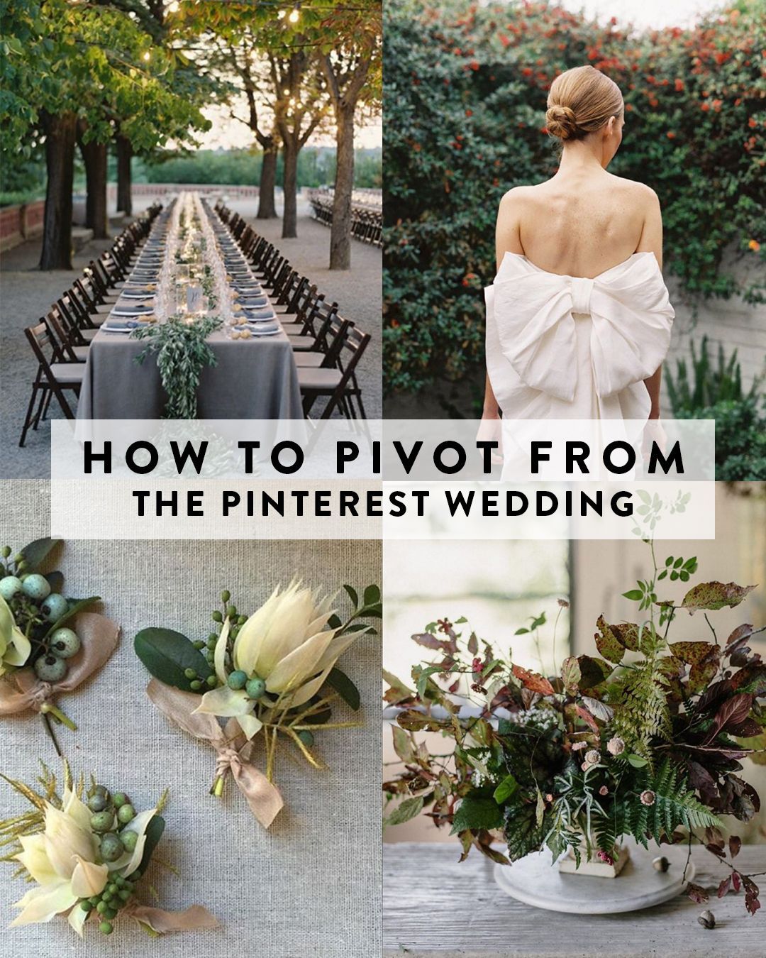 A Cure for the Pinterest Wedding | Wedding Ideas | Oncewed.com