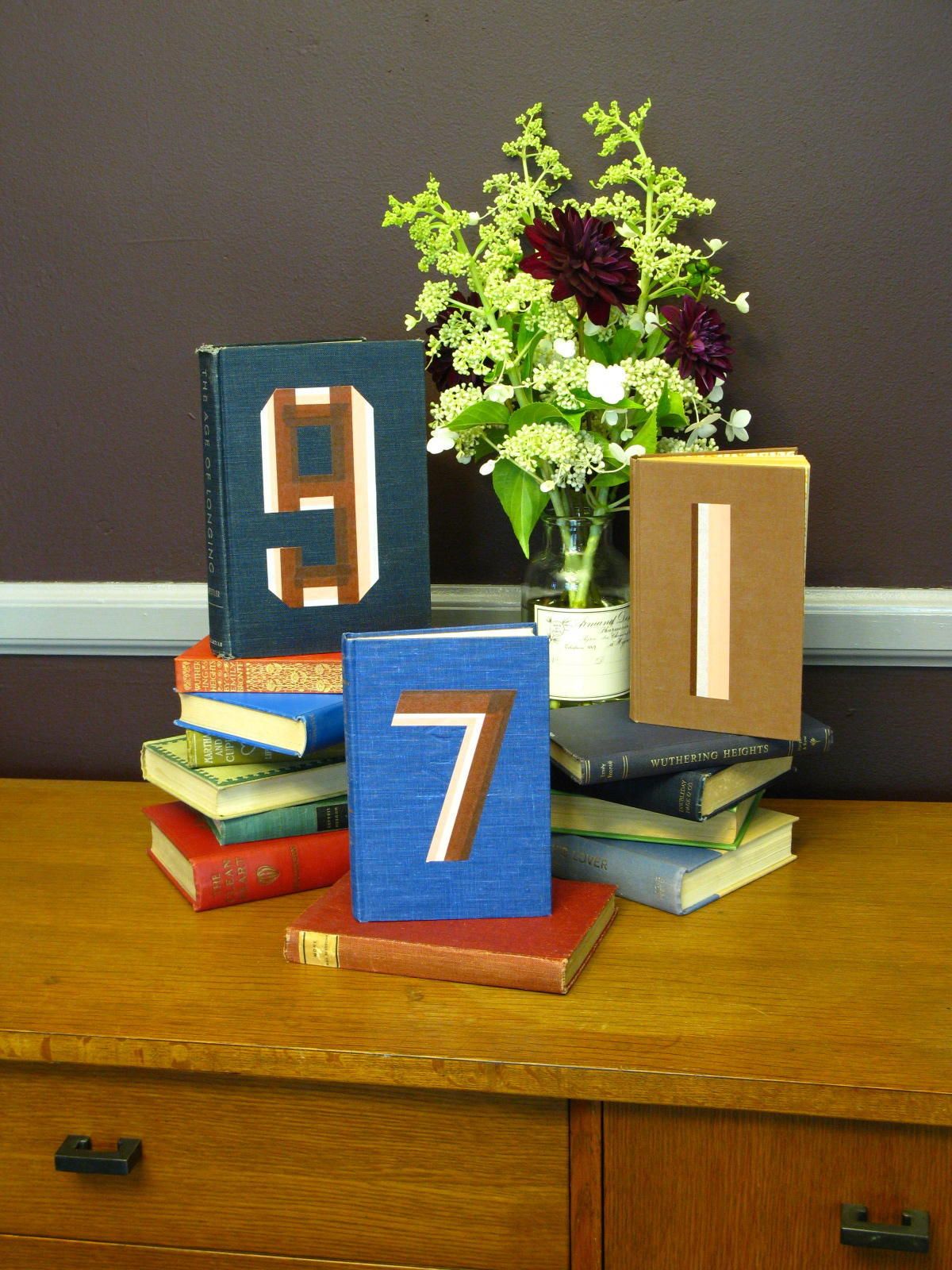 DIY Vintage Book Table Numbers | PreOwned Wedding Dresses