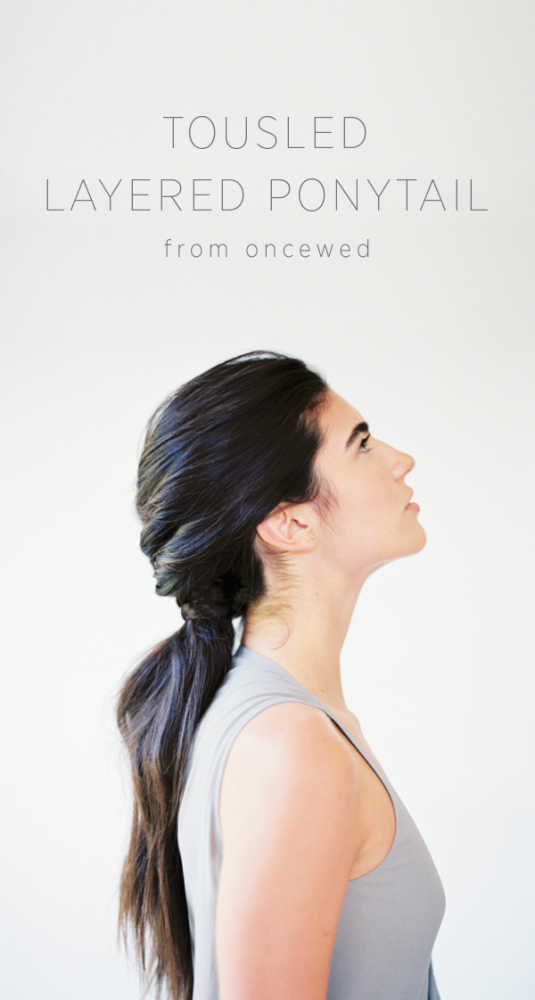 DIY Tousled Layered Ponytail | PreOwned Wedding Dresses