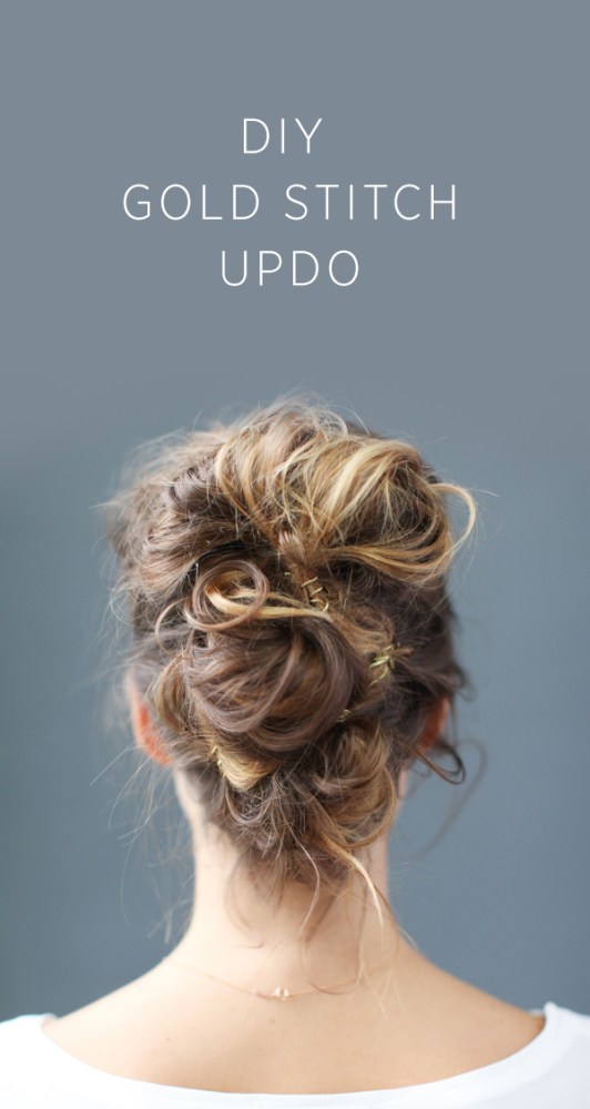 DIY Gold Stitch Updo | DIY Weddings | OnceWed.com