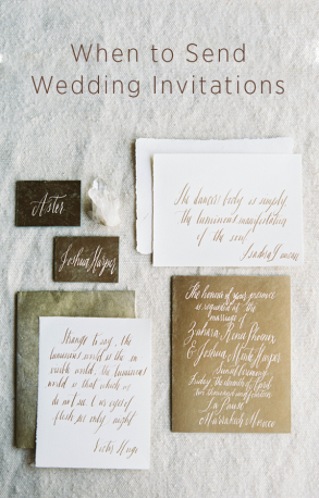 When do I send out wedding invitations? | OnceWed.com