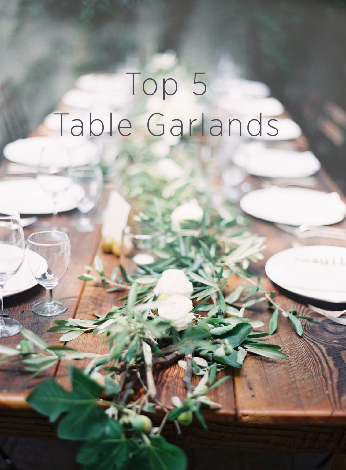 Top 5 Table Garlands | Wedding Ideas | OnceWed.com