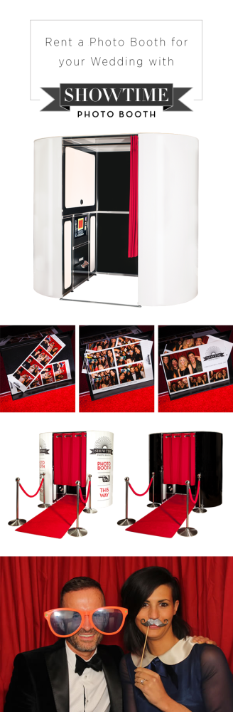 Rent a Photobooth from Showtime Photobooth | OnceWed.com