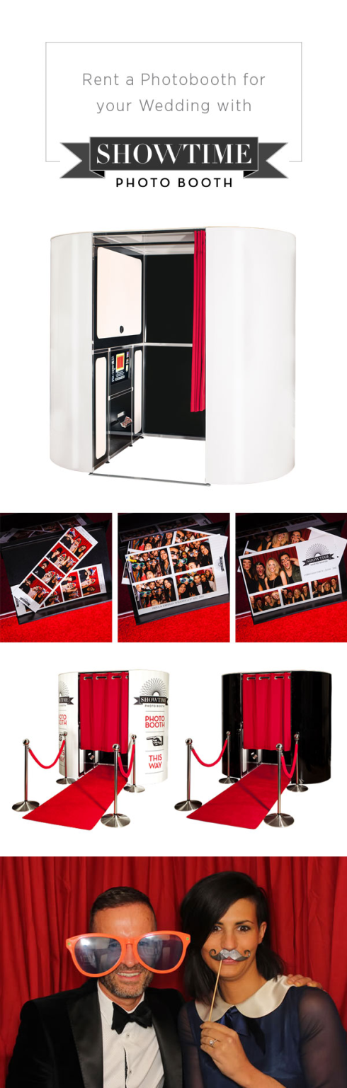 Rent a Photobooth from Showtime Photobooth | OnceWed.com