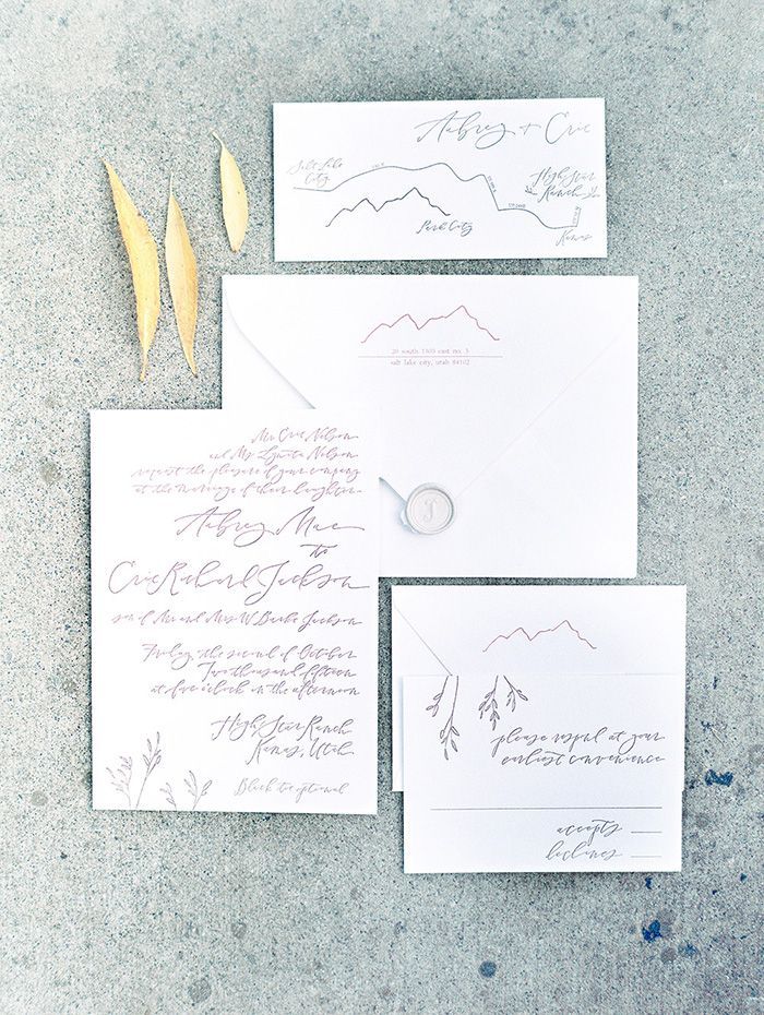 4-custom-wedding-calligraphy-invitations | PreOwned Wedding Dresses