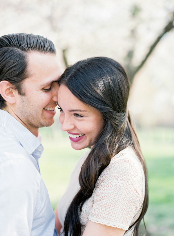 outdoor-spring-engagement-session-ideas | PreOwned Wedding Dresses