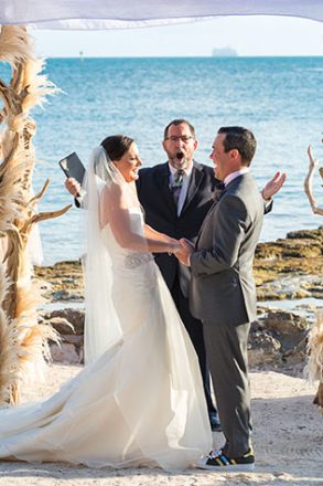 A Key West wedding on the beach at Casa Marina Resort with 1920s ...