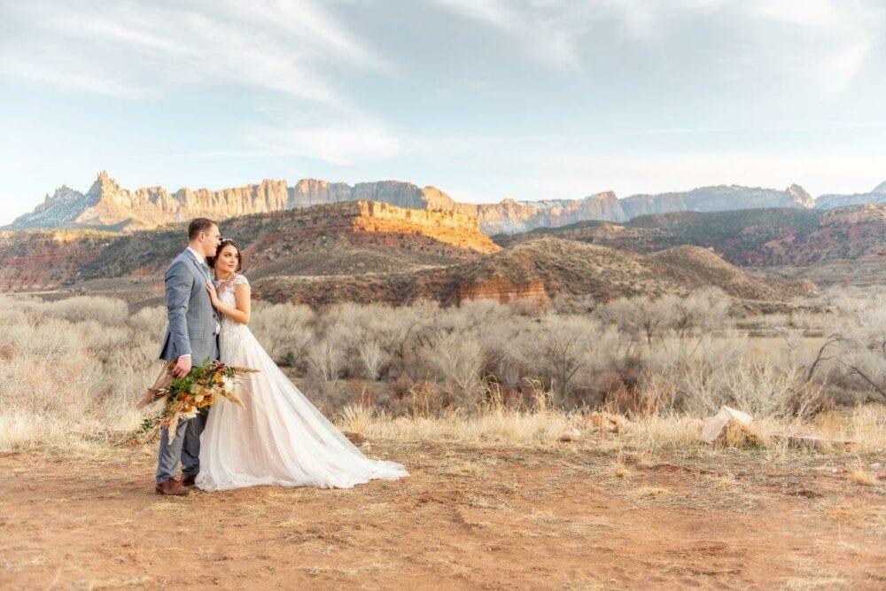 zion red rock wedding | PreOwned Wedding Dresses