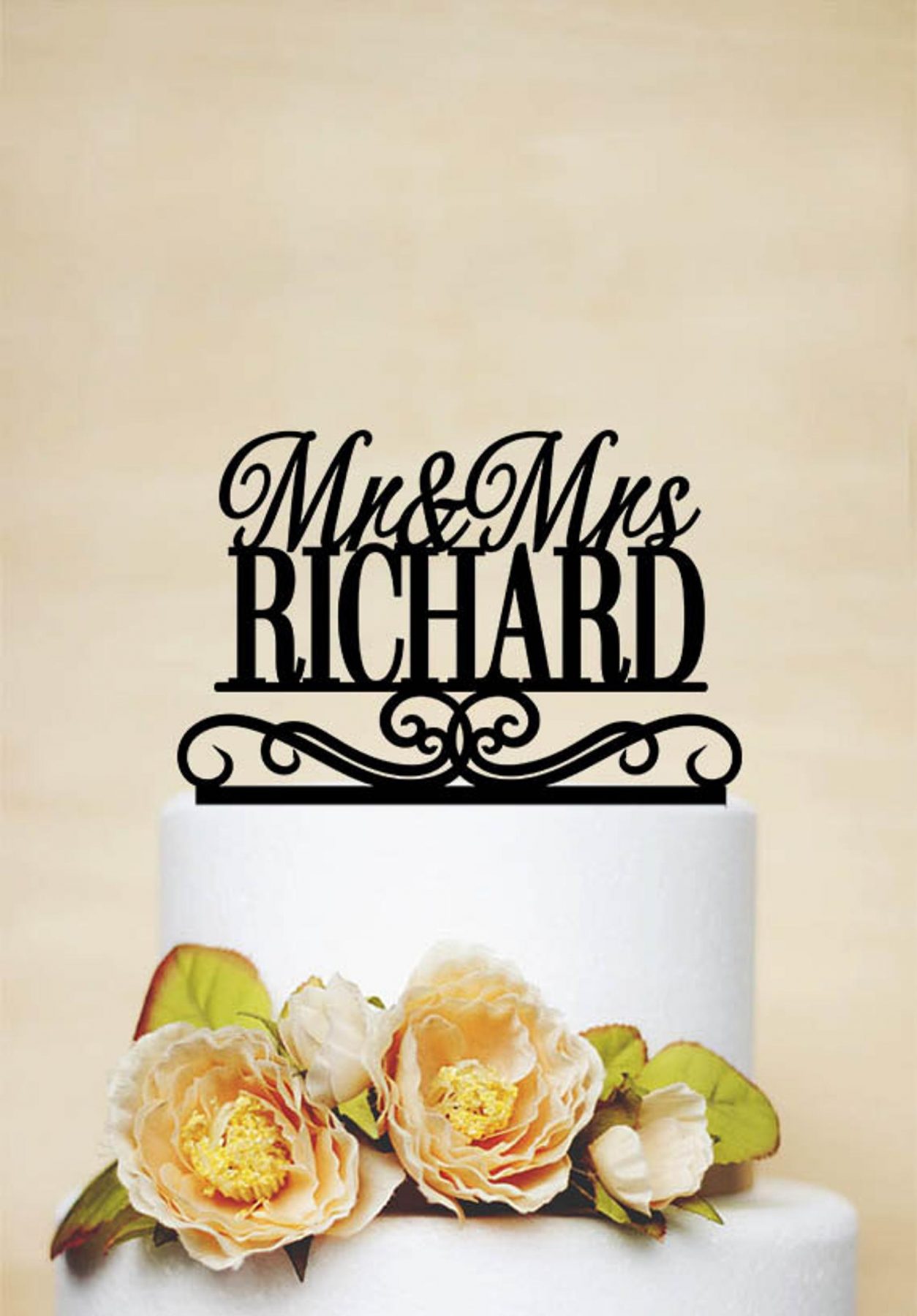 Custom Acrylic Topper from Acrylic Design For You | PreOwned Wedding ...